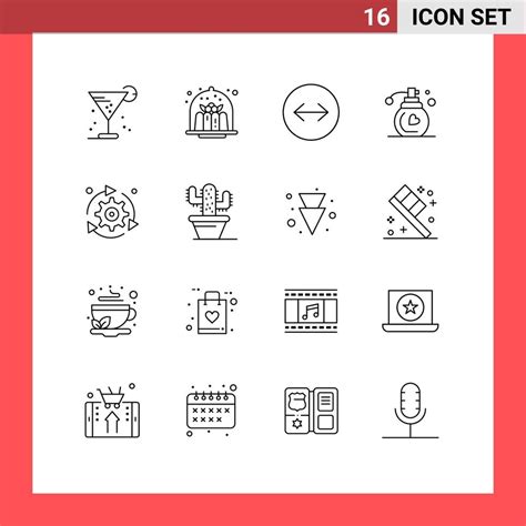 16 Universal Outline Signs Symbols Of Arrow Makeup Dessert Fragrance Swipe Arrows Editable