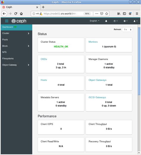 Ubuntu 20 04 Lts Ceph Octopus Enable Dashboard Server World