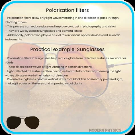 Polarization Filters Enhancing Clarity Reducing Glare And Precision In