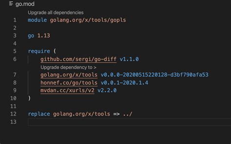 Xtoolsgopls Unexpected Upgrade Suggestion · Issue 39123 · Golanggo · Github