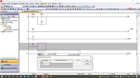 Part11 Timer On Delay Ton 100ms 10ms In Gx Works2 Programming