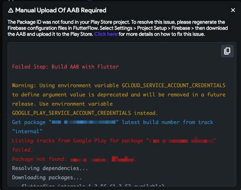 Android Deployment Missing Aab Button Package Id Build Errors