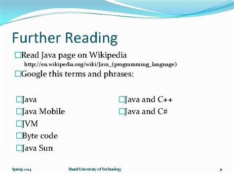 Advanced Programming In Java Peyman Dodangeh Sharif University