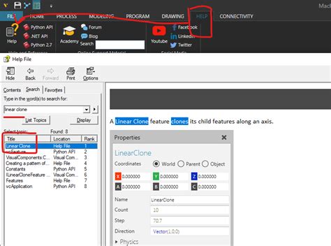 Linear Clone Component Modeling Visual Components The Simulation