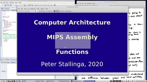 Computer Architecture Mips Functions 23 Youtube
