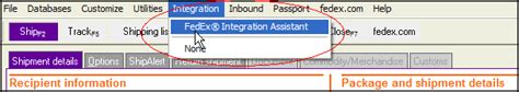 fedex ship manager integration cafe