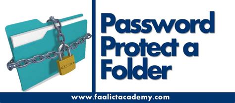 How To Password Protect A Folder Faal ICT Academy