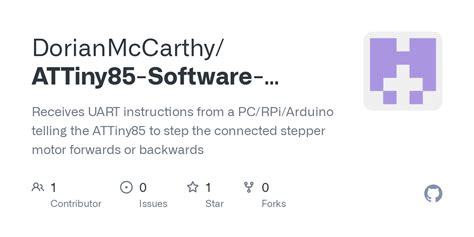 Github Dorianmccarthyattiny85 Software Uart Stepper Controller