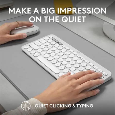 Logitech Pebble 2 Combo Wireless Quiet Keyboard And Mouse Customisable