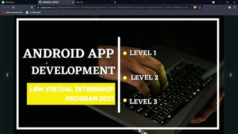 Sudhanshu Ranjan On Linkedin Folks Letsgrowmore Internship Android