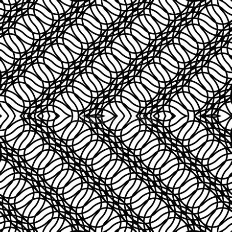 Design Seamless Monochrome Grating Pattern Stock Vector Illustration