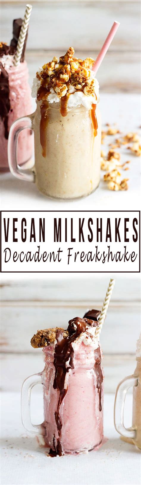 Freakshake Decadent Vegan Milkshake Two Ways Sprinkle Of Green