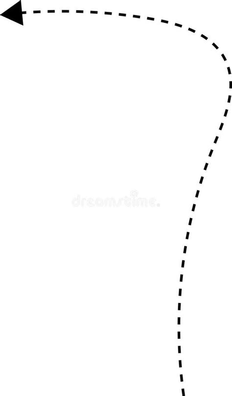 Hand Drawn Dotted Arrows Hand Drawn Freehand Different Curved Lines Swirls Arrows Curved