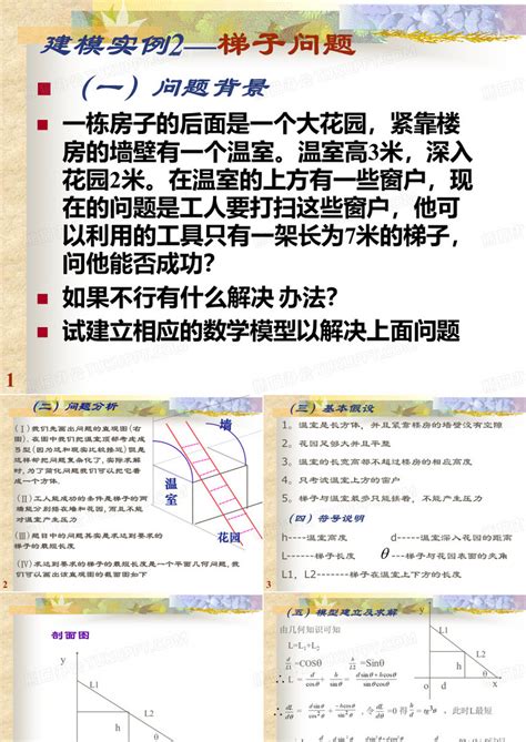 梯子问题PPT模板下载 编号ldyxpmxj 熊猫办公