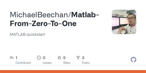 Github Michaelbeechan Matlab From Zero To One Matlab Quickstart