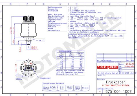 Pressure Sensor MOTOMETER