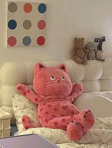 키치 도트캣 고양이 인형 바디 필로우 쿠션 베개 에이블리