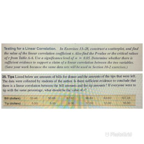 Solved Testing For A Linear Correlation In Exercises Chegg