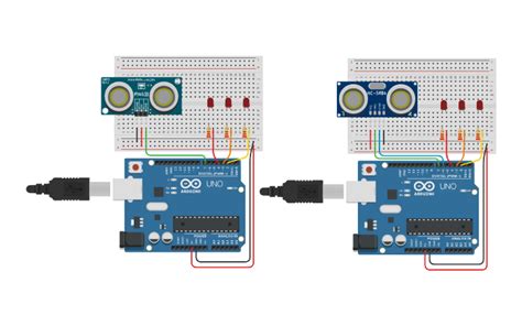 Circuit Design Copy Of Ultrasonic Distance Sensor Led Bar Graph Blocks Tinkercad