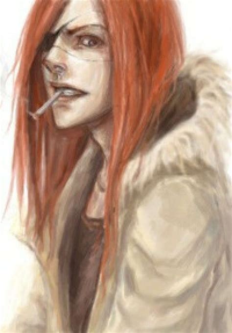 Парень с длинными рыжими волосами арт Zefirka Club фото и картинки