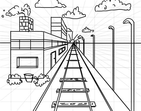 How To Draw One Point Perspective Make A Mark Studios One Point