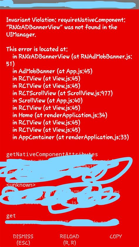 Invariant Violation Requirenativecomponent Rngadbannerview Was Not