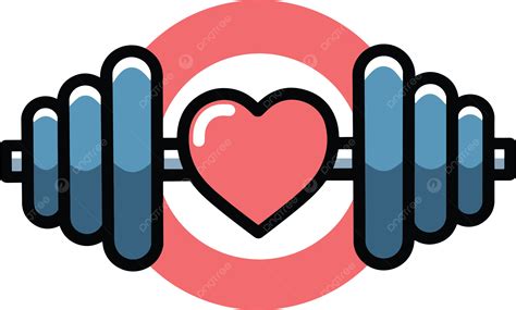 바벨 하트 로고 벡터 헬스장 바벨 적합 Png 일러스트 및 벡터 에 대한 무료 다운로드 Pngtree