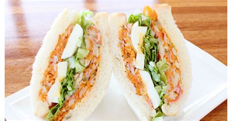 당근 맛살 샐러드 샌드위치 만들기