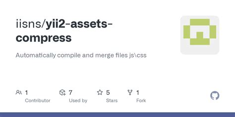 github iisns yii2 assets compress automatically compile and merge