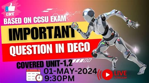 Important Question In Deco Based On Ccsu Youtube