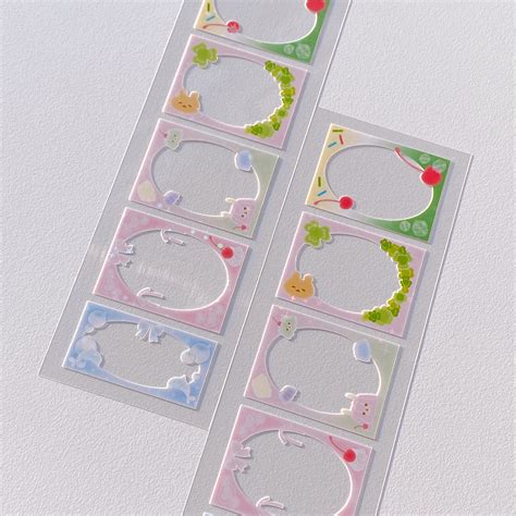 두근두근문구점 체리쉬203 Cherish 203 203 프레임 스티커 위시버킷