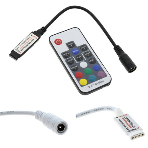 Mini Led Rgb Remote Controller Dc 5v 24v 17key Rf Wireless Controller Gl0693 Ebay