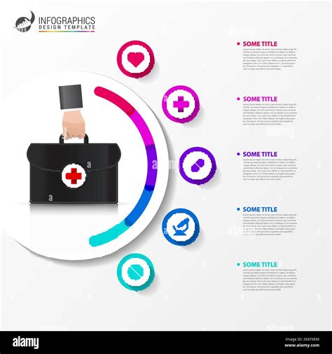 Infographic Design Template Creative Concept With 5 Steps Can Be Used For Workflow Layout