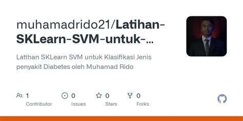Github Muhamadrido21 Latihan Sklearn Svm Untuk Klasifikasi Penyakit Diabetes Latihan Sklearn