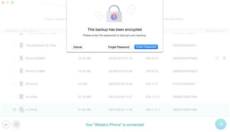 PhoneRescue For IOS Online Guide Recover From Encrypted ITunes Backup