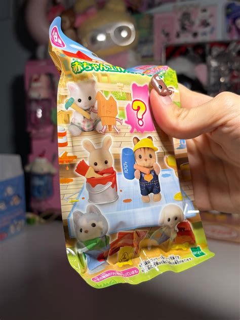 Calico Critters Construction Families Figure Blind Box Dangomatcha