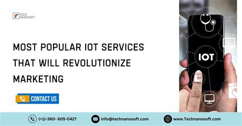 Most Popular Iot Services That Will Revolutionize Marketing