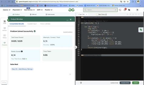 Dsa Geeksforgeeks Codingchallenge Problemsolving Learningeveryday Harsh Pandey