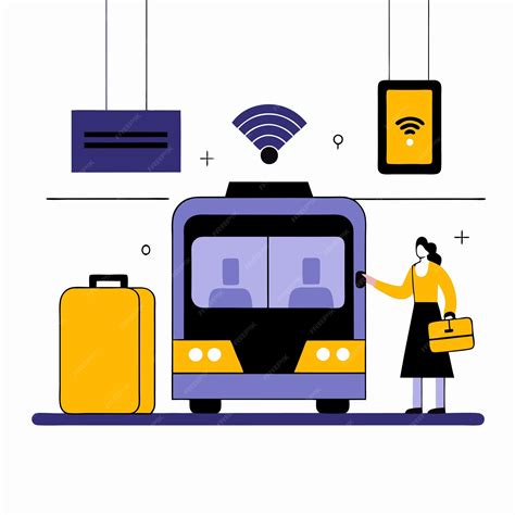 Convenient Contactless Payment For Public Transport Using Smartphone Premium Ai Generated Vector