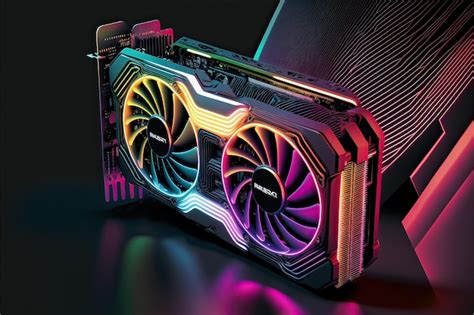 Premium Ai Image Neon Rgb Gaming Gpu