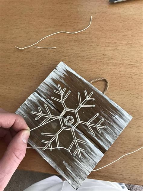 Diy Snowflake String Art String Art Patterns String Art Diy String Art