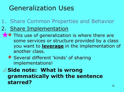 ppt generalizations multiple inheritance finishing up class design powerpoint presentation
