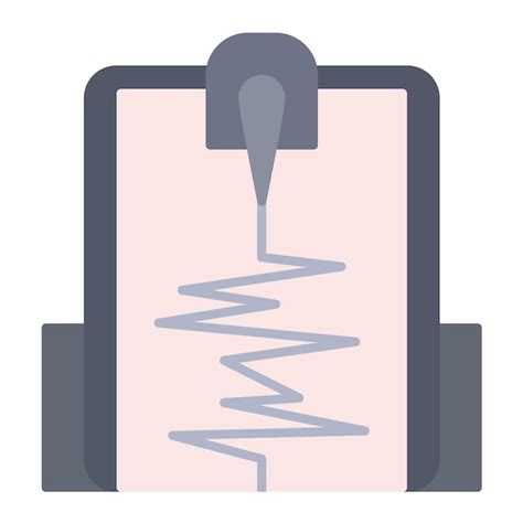Premium Vector Seismograph Vector Illustration Style