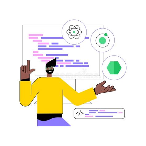 Cross Platform Frameworks Abstract Concept Vector Illustration Stock