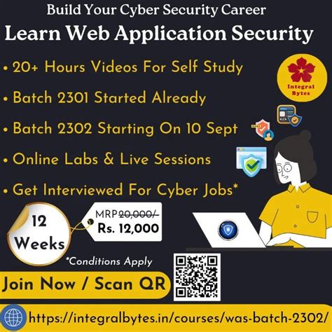 Integral Bytes Skills Academy On Linkedin Cybersecurity Webapplicationsecurity Hackingskills