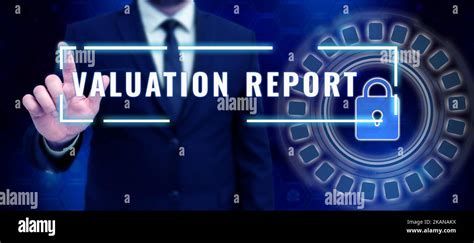 Writing Displaying Text Valuation Report Business Showcase Process Of