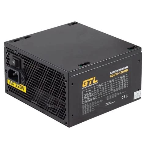 Блок живлення GTL 600W Gaming Star Black 80 Plus (GTLGS600BK) – фото ...