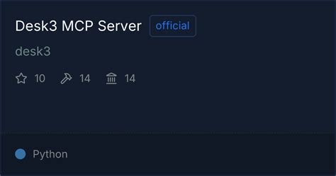 Desk3 Mcp Server Glama
