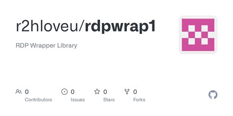 GitHub R Hloveu Rdpwrap RDP Wrapper Library