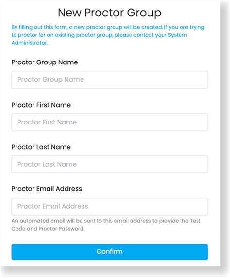 Initiate A New Proctor Group
